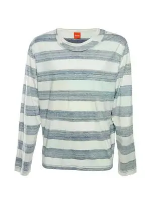 BOSS Thyler Striped T-shirt - Blue