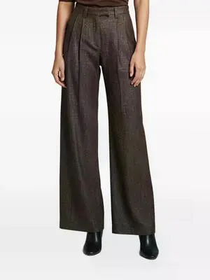 Brunello Cucinelli Lurex Denim Loose Fit Jeans - Brown