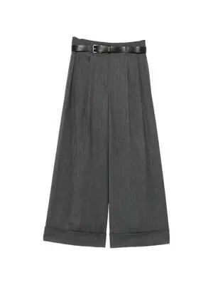 JUUN.J Pleated Wide-leg Trousers - Grey