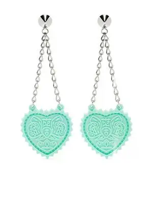 Dsquared2 Heart-pendant Earrings - Silver