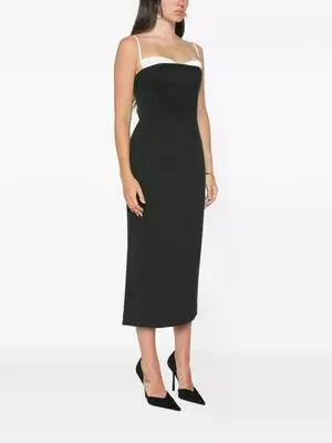 Simkhai Two-tone Spaghetti-strap Midi Dress