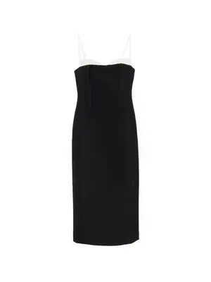 Simkhai Two-tone Spaghetti-strap Midi Dress