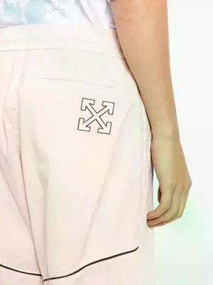 Off-White Logo Embroidered Wide-leg Track Pant