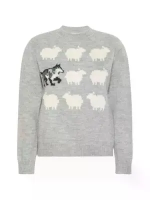 Max Mara Alpaca And Wool-blend Yarn Sweater Light - Grey