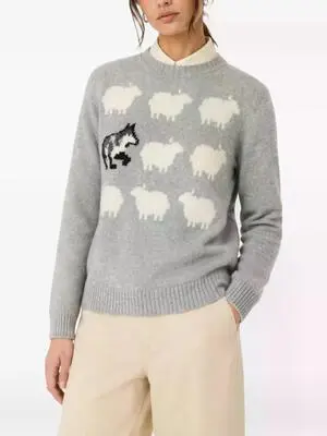 Max Mara Alpaca And Wool-blend Yarn Sweater Light