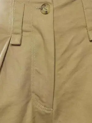 Elisabetta Franchi High-waisted Turn-up Cotton Shorts
