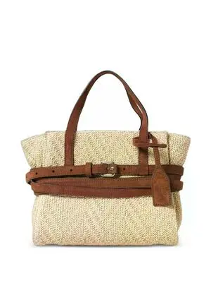 MOSCHINO Moschino Woven Design Buckle-Detail Shoulder Bag