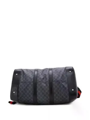 Gucci Convertible Duffle Bag Gg Coated Canvas Satchel