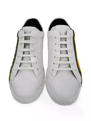 Fendi Logo-print Low-top Leather Sneakers