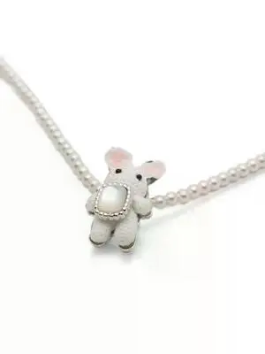 YVMIN Woven Mini Rabbit Pendant Necklace