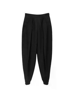 DARKPARK Taylor Button-embellished Pleated Trousers - Black