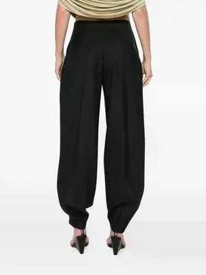 DARKPARK Taylor Button-embellished Pleated Trousers - Black