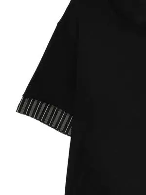 ANN DEMEULEMEESTER Striped-trim T-shirt