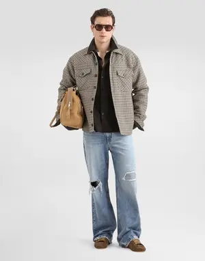 Dolce & Gabbana Glen Plaid Saxony Shirt Shirts