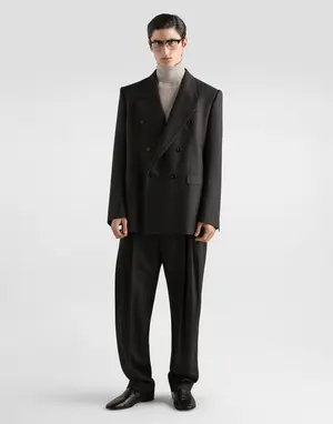 Dolce & Gabbana Palermo Double-breasted Pinstripe Wool Jacket Suits And Blazers Multi-colored - Multicolor