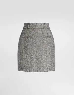Dolce & Gabbana Wool Mini Skirt