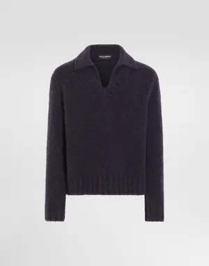 Dolce & Gabbana Alpaca Blend Pullover Sweater - Grey