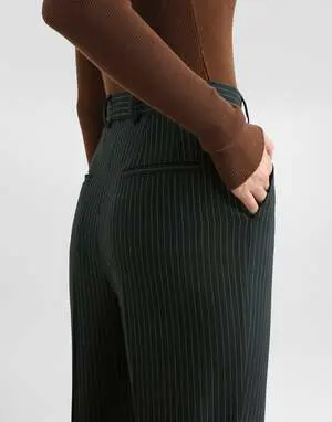 Dolce & Gabbana Pinstripe Wool Trousers Pants And Shorts Multi-colored