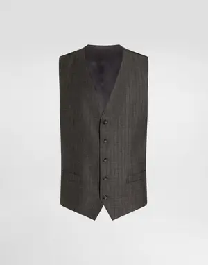 Dolce & Gabbana Pinstripe Wool Waistcoat - Multicolor