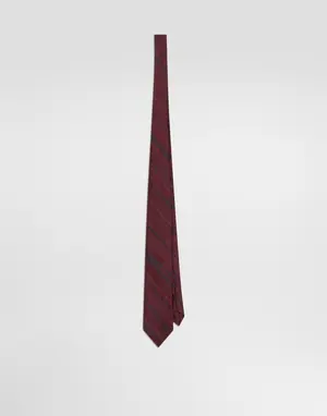Dolce & Gabbana Striped Twill Neck Tie - Multicolor