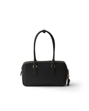 Prada Small Saffiano Leather Top-handle Bag - Black