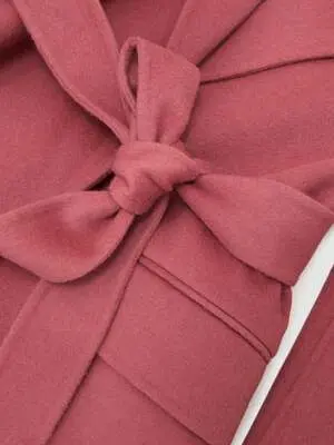REISS Wool-blend Double-breasted Blind-seam Coat - Pink
