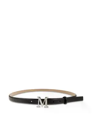 Max Mara Monogram Buckle Belt - Black