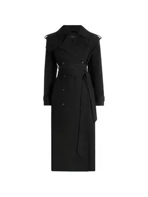 Manière De Voir Tailored Trench Coat With Double Belt