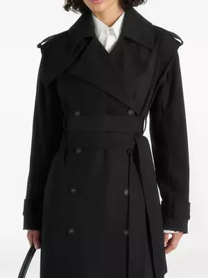 Manière De Voir Tailored Trench Coat With Double Belt