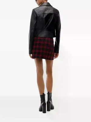 Pinko Nappa Leather Biker-style Jacket - Black