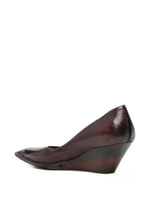 CAPASA MILANO Pointed-toe Wedge Pumps