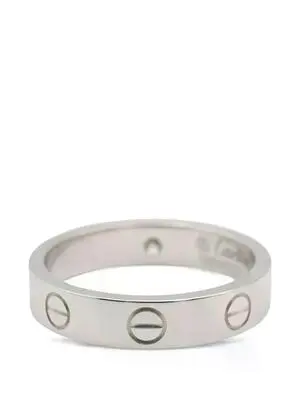 Cartier Mini Love Diamond Ring - Silver