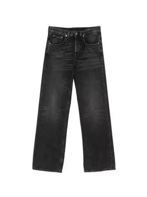 DONDUP Jacklyn Faded-effect Wide-leg Jeans - Black