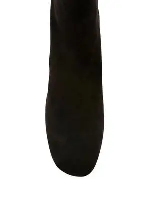TOTEME Suede Ankle Boots - Black