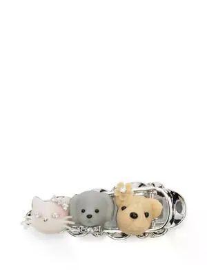 YVMIN Crystal-embellished Animal Hair Clip