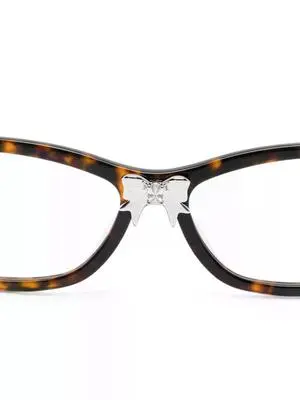 YVMIN Tortoiseshell Bow-detail Sunglasses