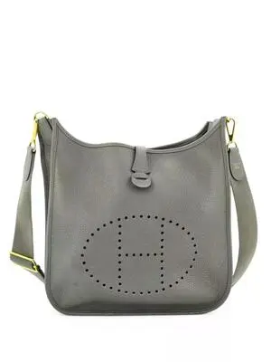 Hermès Evelyne Bag Gen Ii Clemence Gm Crossbody Bag - Grey