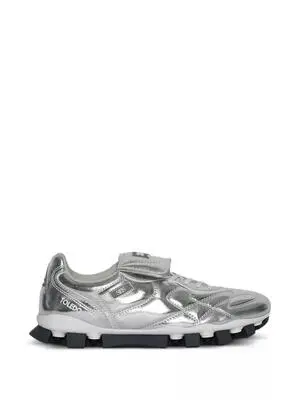 WAITING FOR THE SUN Toledo Metallic Calf Leather Sneakers