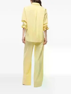 Pinko Striped Shirt With Floral Embroidery