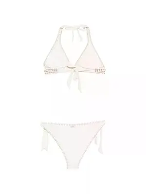 BANANA MOON Crochet-trim Halterneck Bikini