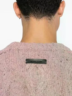 REPRESENT Distressed Cable-knit Sweater