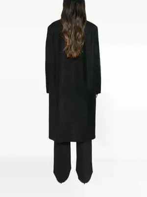 JIL SANDER Concealed-fastening Double-breasted Coat - Black