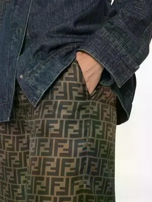 Fendi Ff Logo-print Palazzo Pants