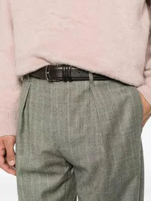 BERWICH Prince Of Wales Check Pleated Trousers