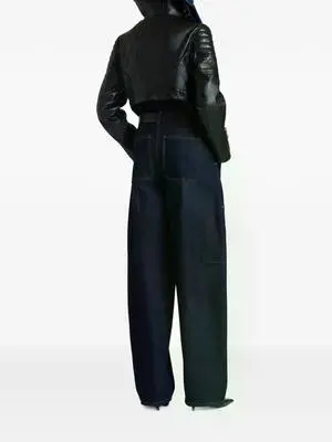 Givenchy Shearling-trim Cropped Biker Jacket