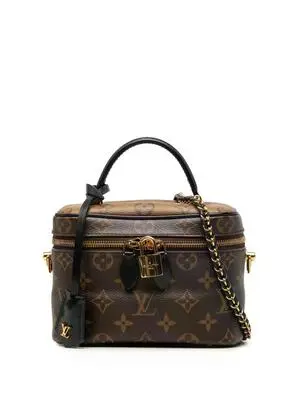 LOUIS VUITTON 2020 Monogram Reverse Vanity Pm Satchel - Brown