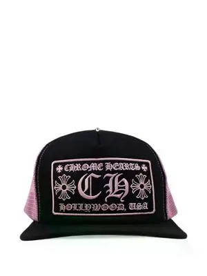 Chrome Hearts Logo-patch Hollywood Trucker Hat - Black
