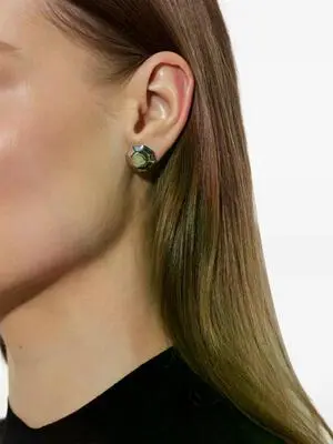 MAISON MARGIELA Asymmetric Faceted Earrings