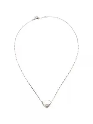 Prada Eternal Gold Nano Heart Diamond Necklace - Silver