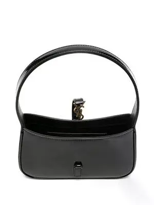 Saint Laurent Mini Le 5 À 7 Patent Leather Shoulder Bag - Black